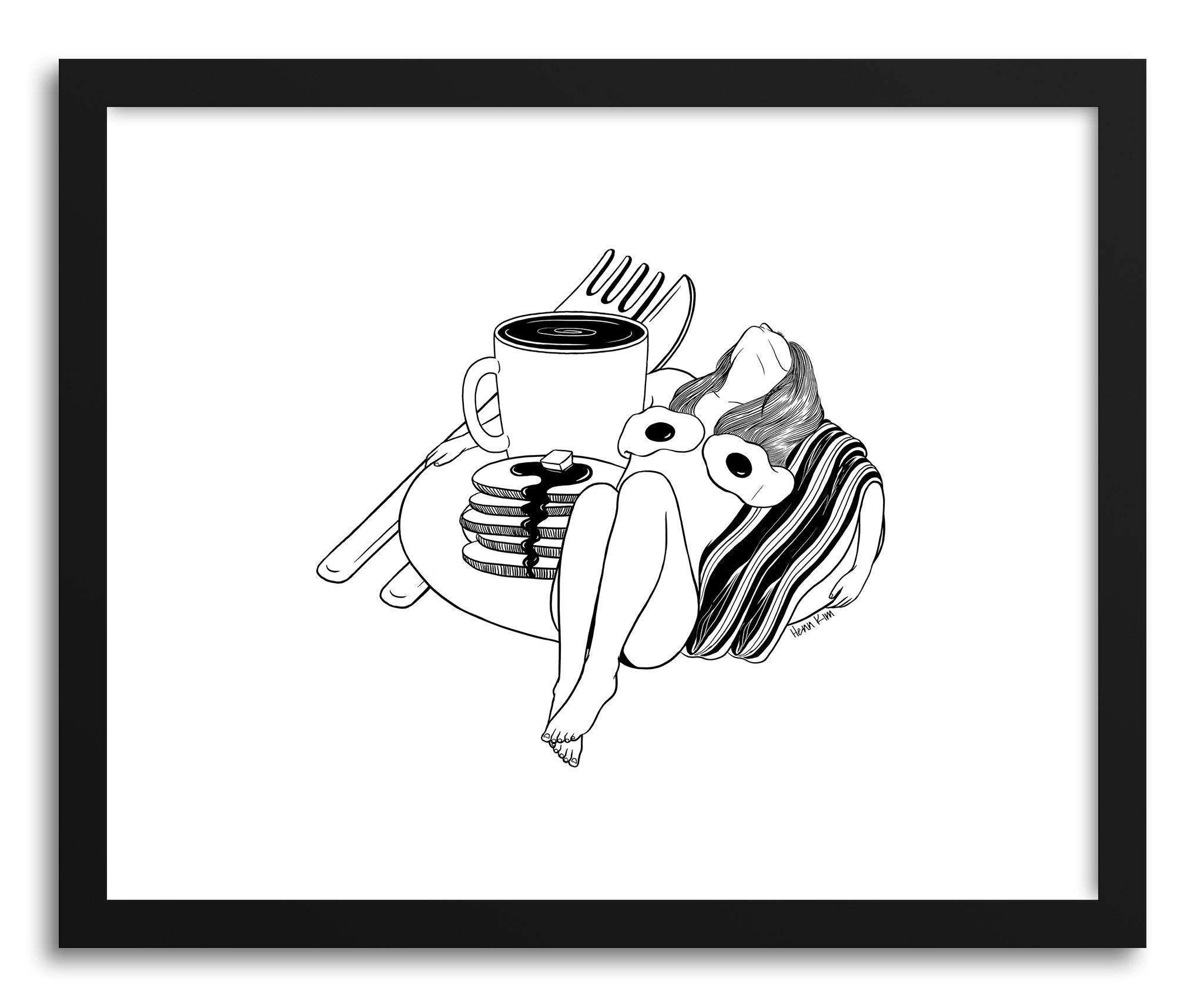 Fine art print Big Breakfast by artist Henn Kim – Art Crate