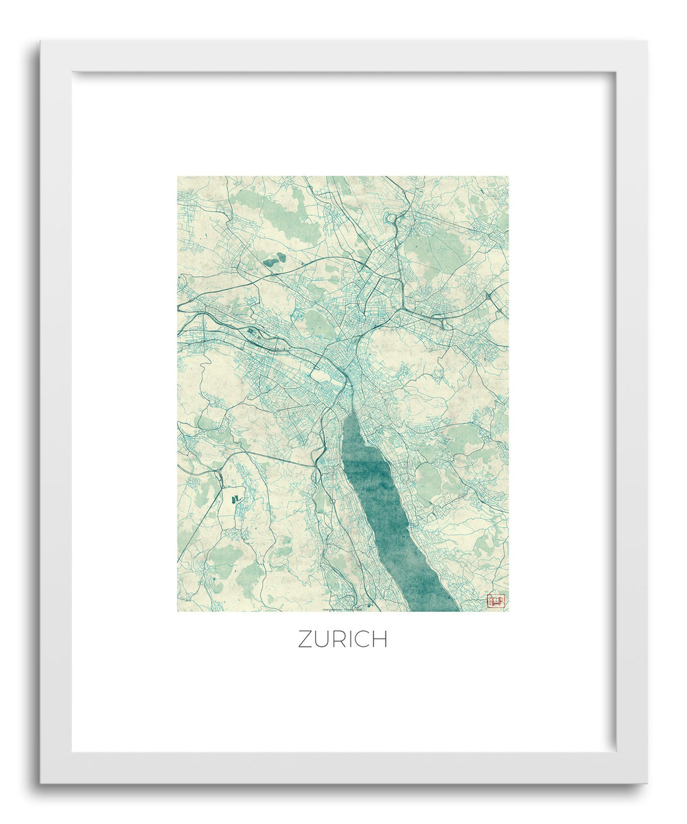 Fine art print Zurich by artist Hubert Roguski – Art Crate