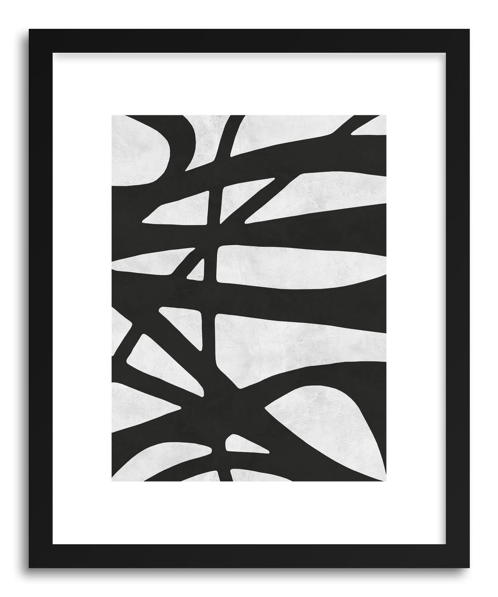 Fine art print Black Expressionism I by artist Vitor Costa – Art Crate
