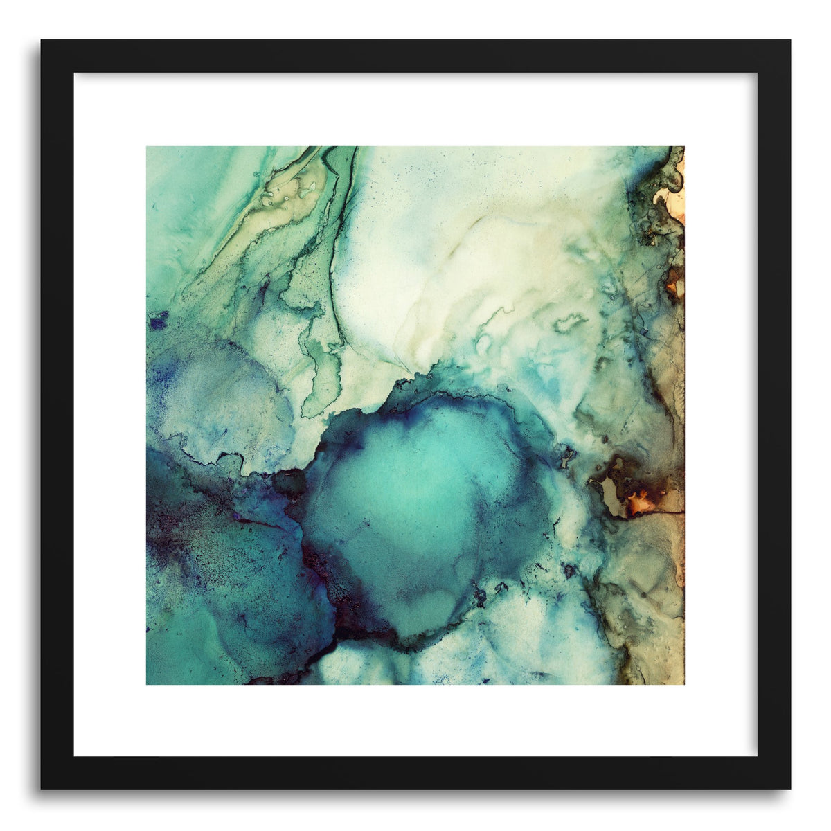 Fine art print Teal Abstract by artist Spacefrog Designs – Art Crate