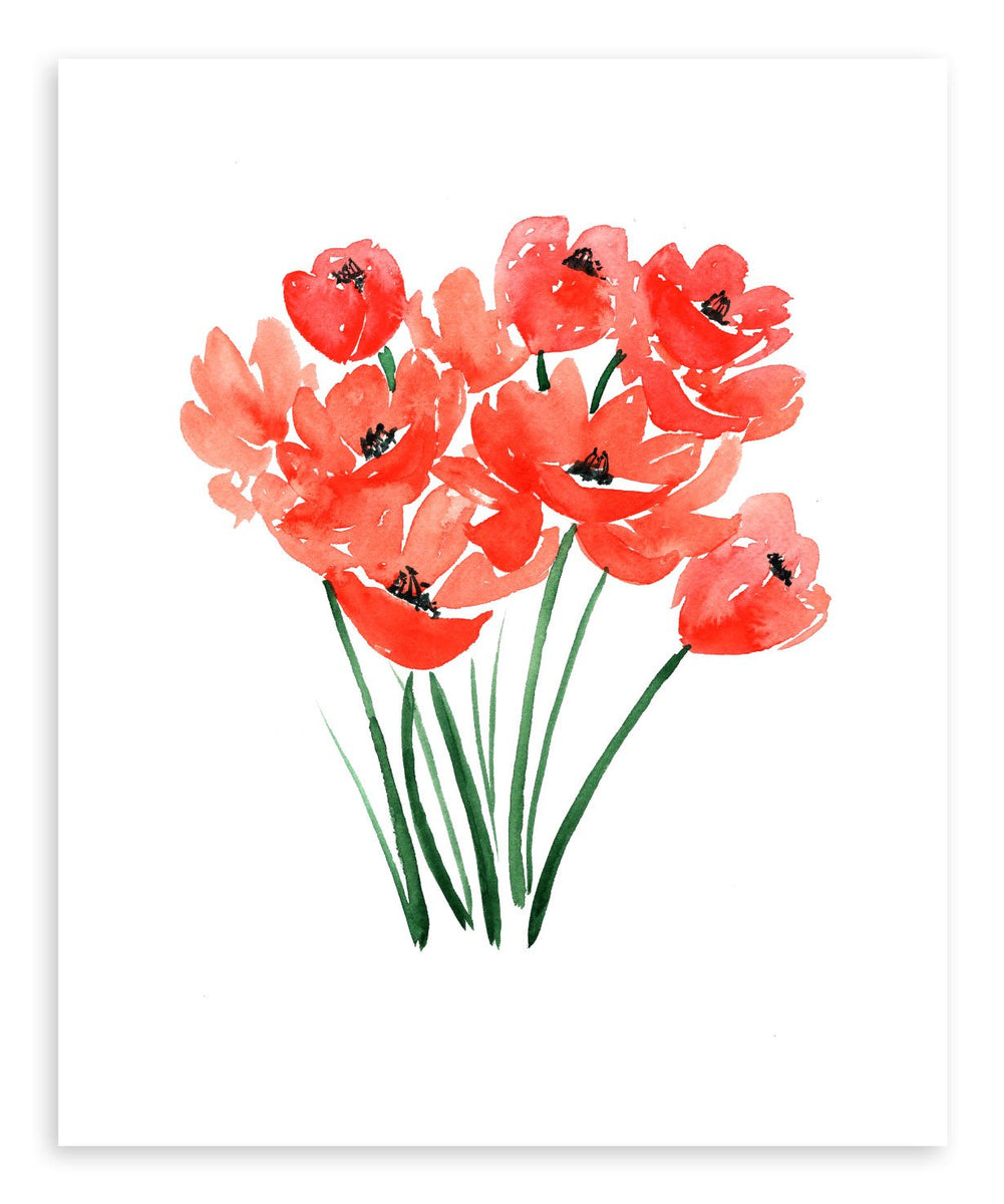 Fine art print Poppy Field Poppies by artist Peggy Dean – Art Crate